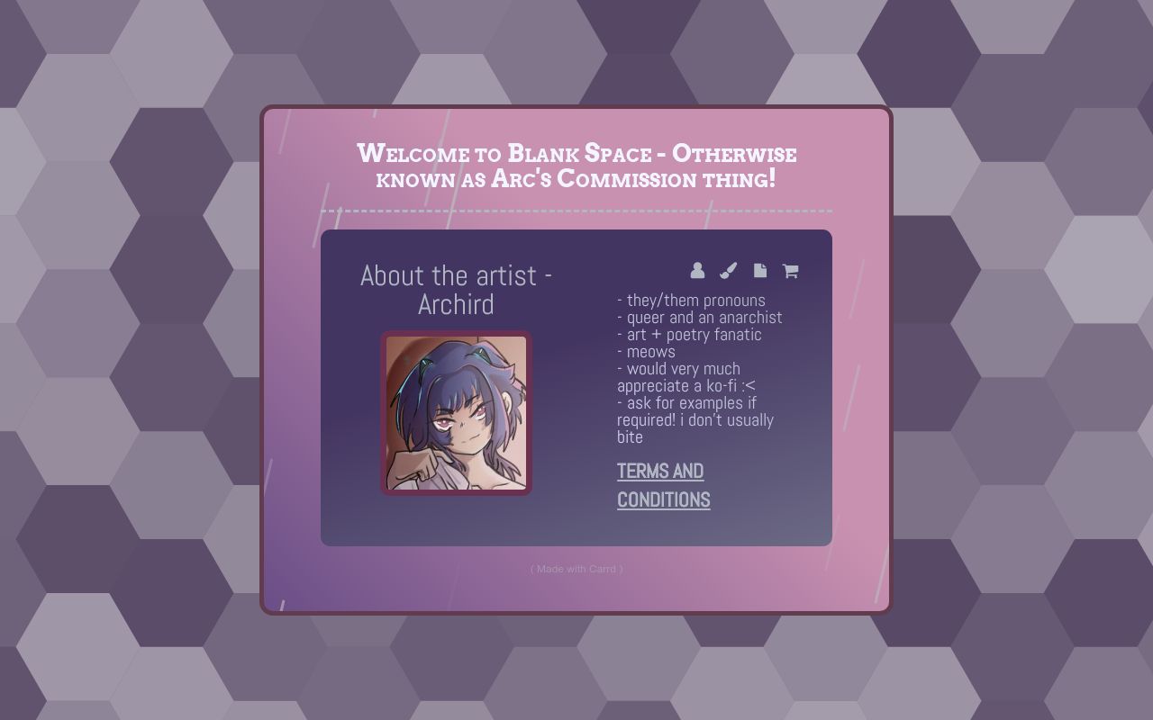 archird's commission thing